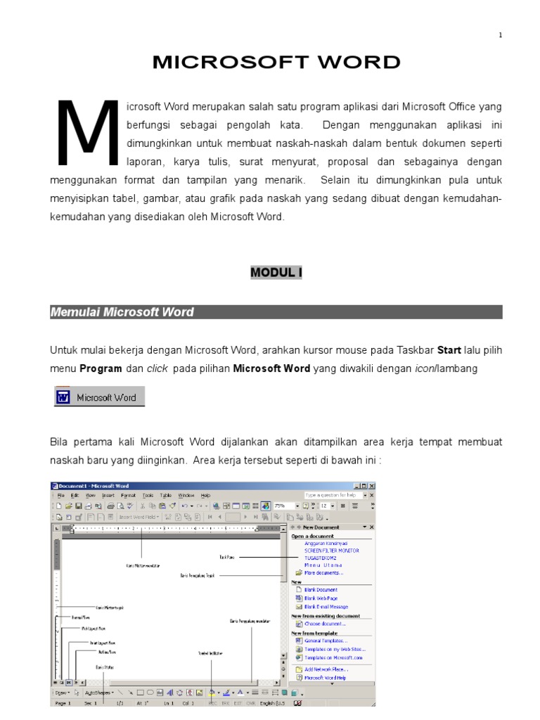 Materi Microsoft Word | PDF | Komputer