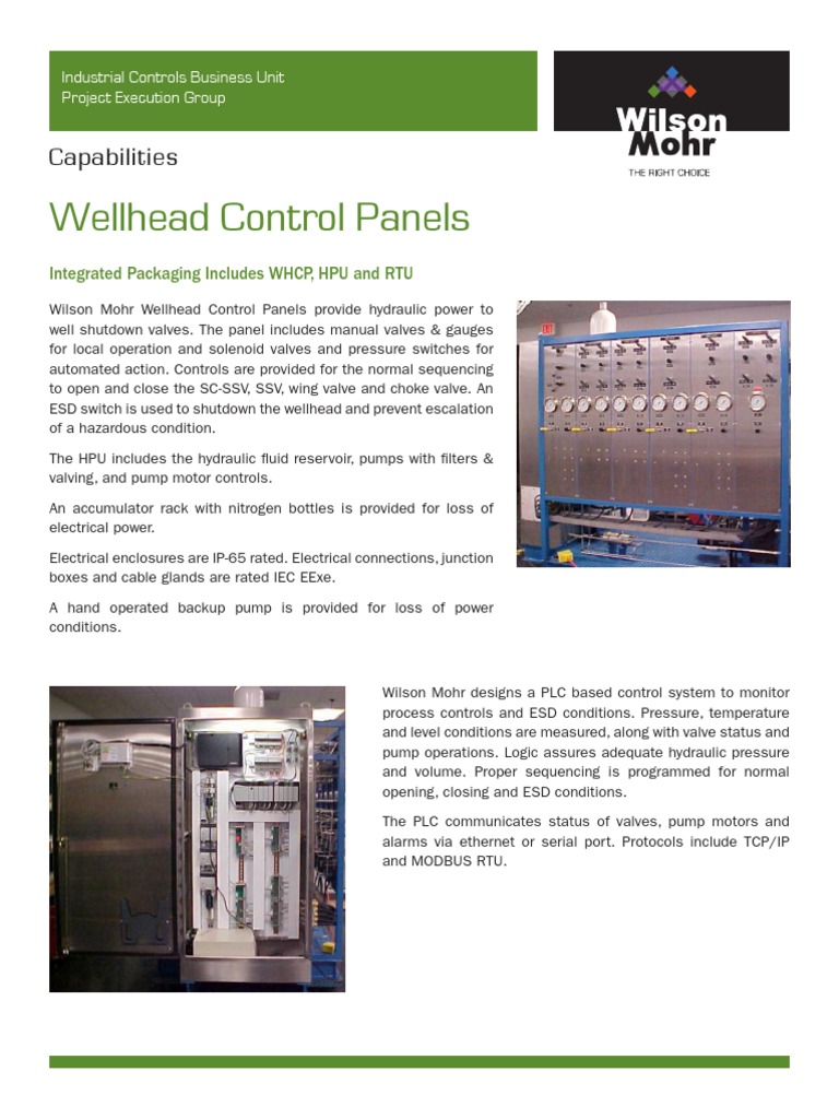 Wellhead Control Panels | PDF