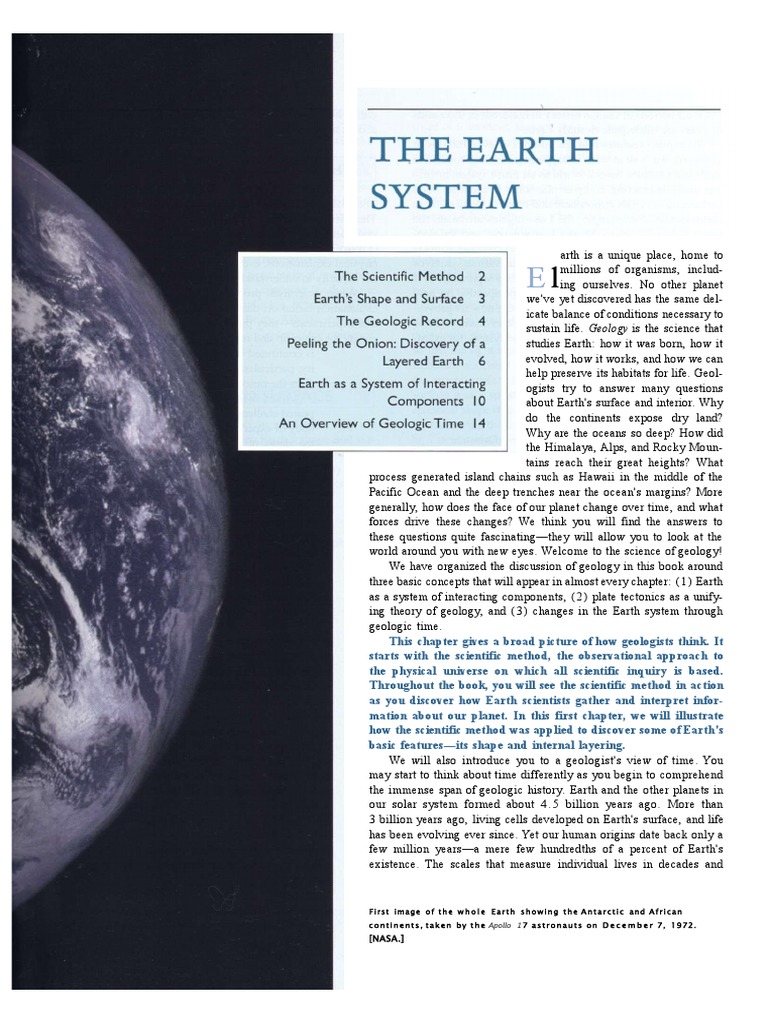 Understanding Earth (Fifth Ed.) Chapter 1 | PDF | Earth Sciences ...