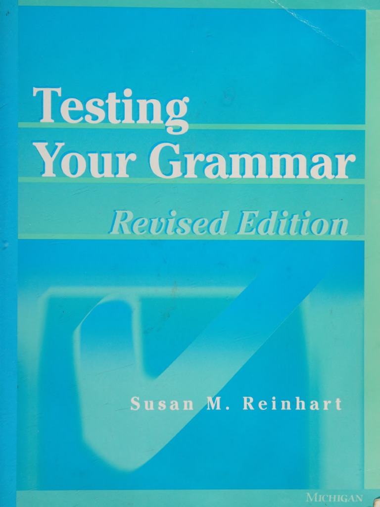 Testing Your Grammar Revised Edition | PDF | Grammatical Number | Plural