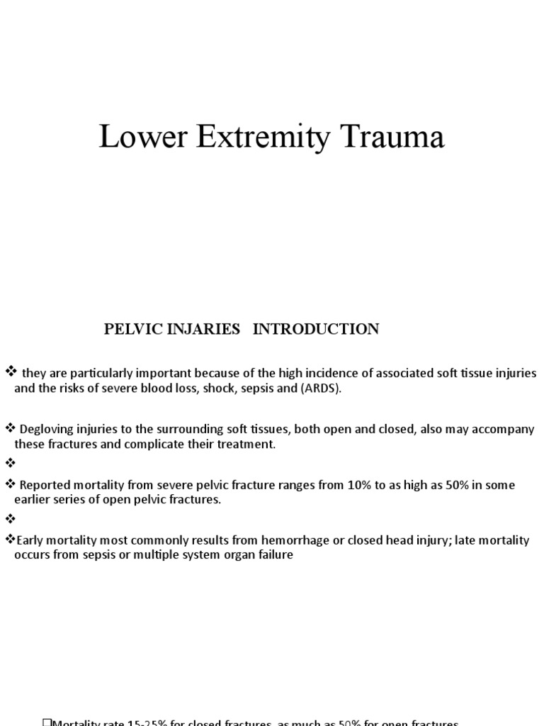 Pelvic and Femoral Neck Fractures Overview | PDF | Pelvis | Injury