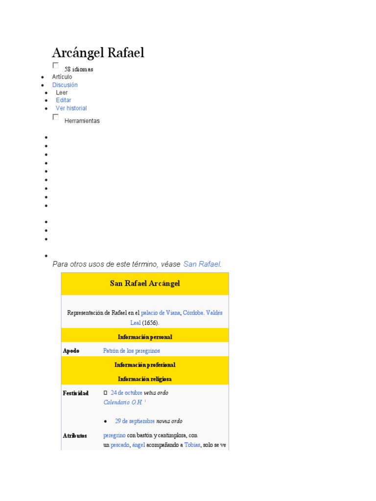 Arcángel Rafael Pdf
