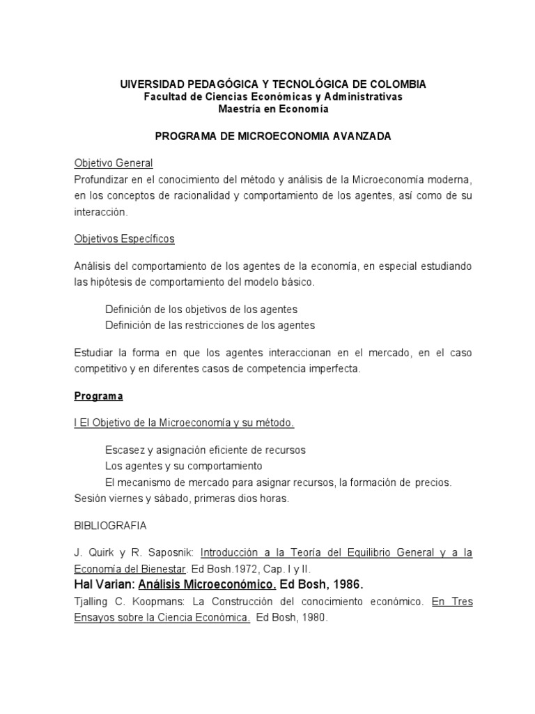 Programa Micro Avanzada 2023 | PDF