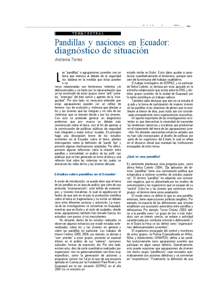 Pandillas | PDF