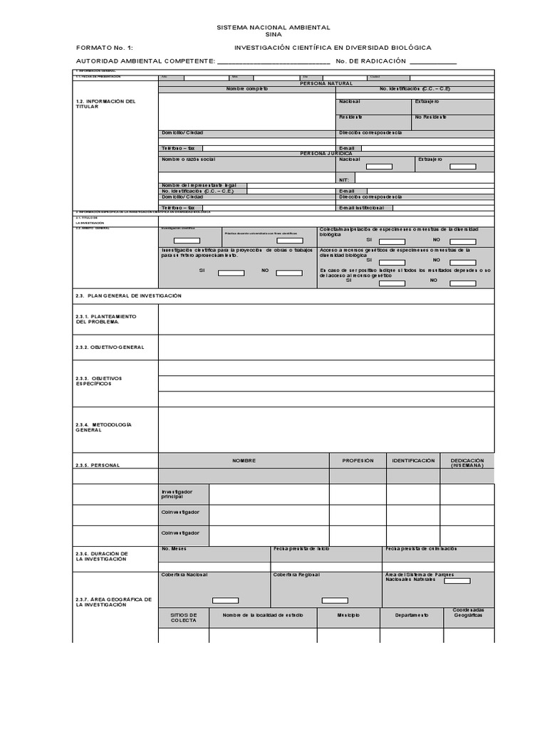 Formato Permiso de Colecta | PDF