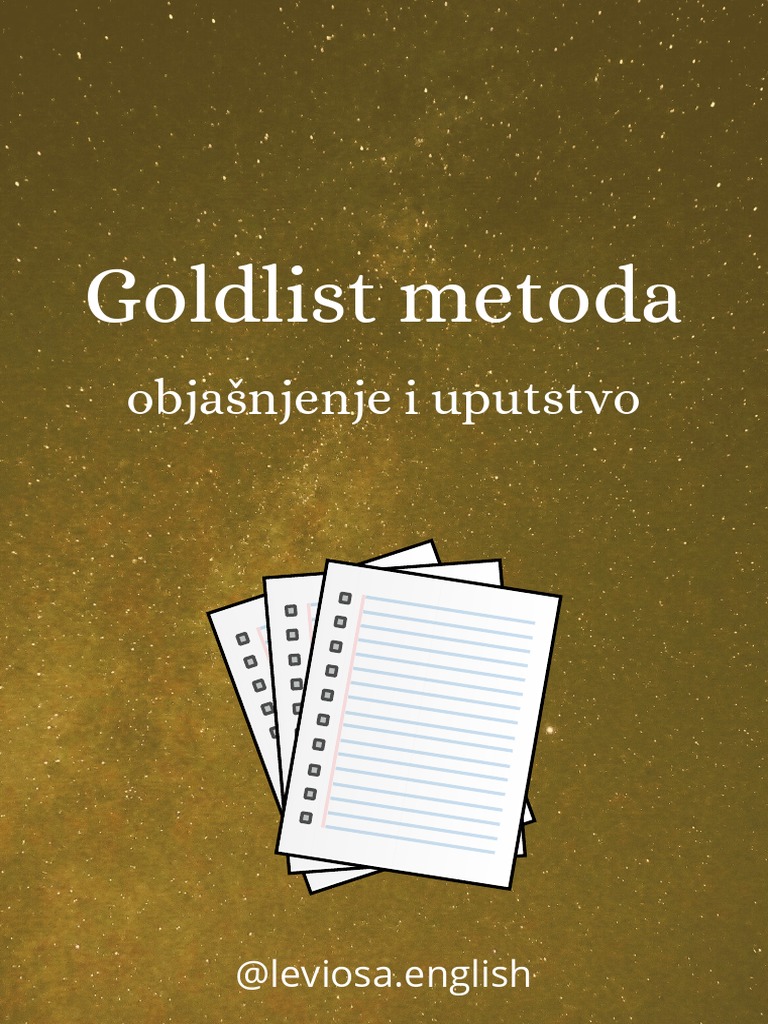 Goldlist Metoda | PDF