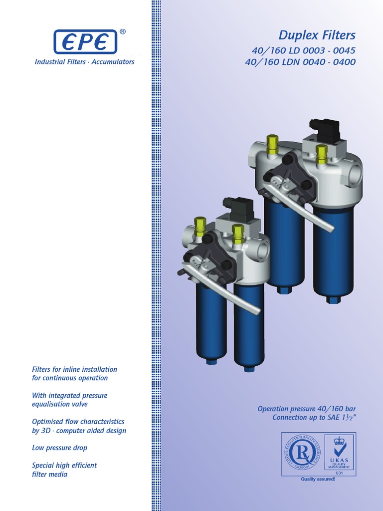 Duplex Filter EPE 160LD0020 - Pitch | PDF