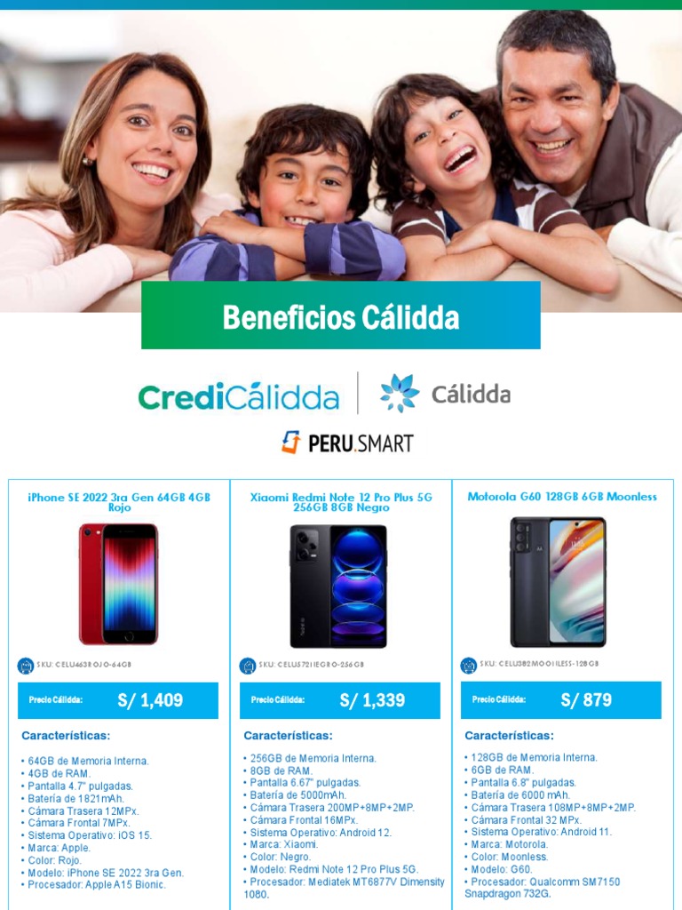 Catálogo - Credicálidda y Perú Smart | PDF