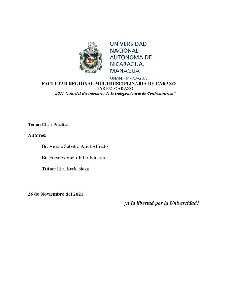 Clase Practica | PDF