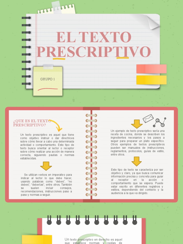 Lenguaje Grupo 1 El Texto Prescrictivo | PDF | Comportamiento
