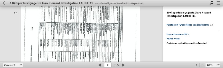 100reporters Syngenta Clare Howard Investigation EXHIBIT11 - DocumentCloud | PDF