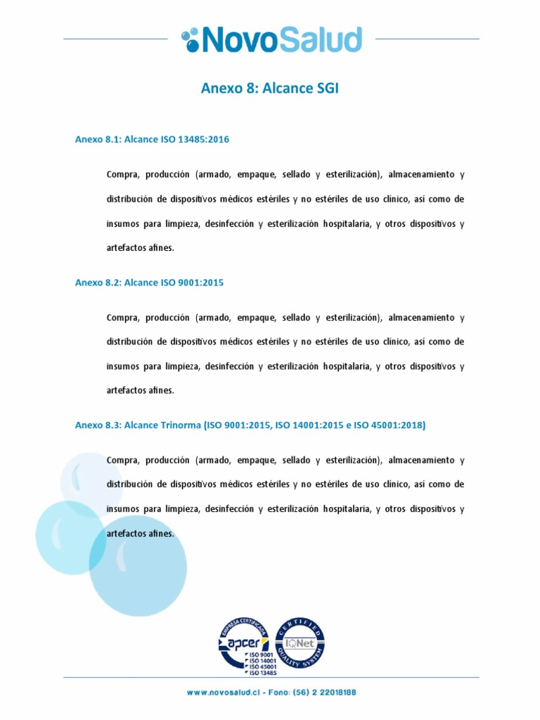 Alcance SGI en Dispositivos Médicos | PDF