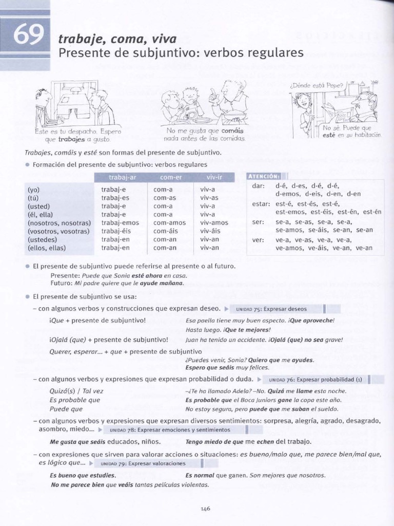 Presente de Subjuntivo Irregulares | PDF | Verbo | Morfología Lingüística