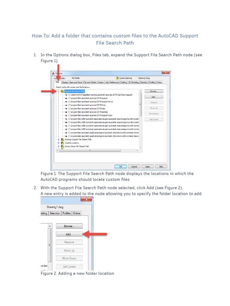 Step by Step Adding Folder Custom Files File Search Path | PDF ...