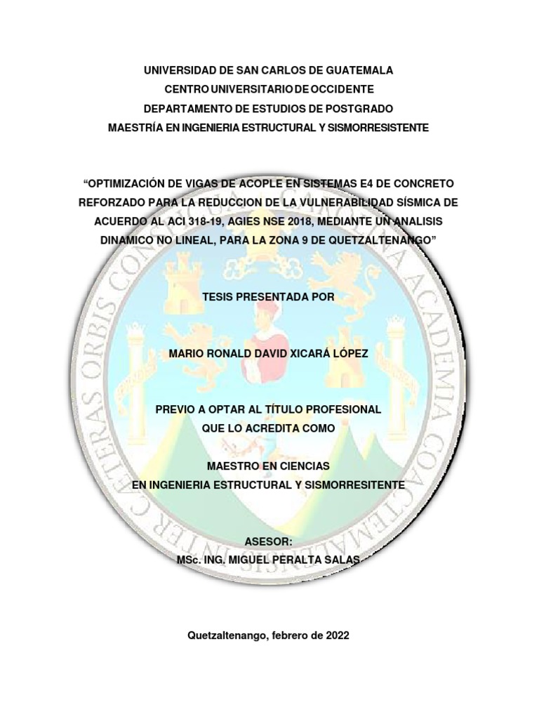 Tesis Estructuras USAC | PDF