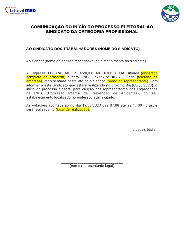 Comunicado de Início de Processo Eleitoral | PDF | Direito