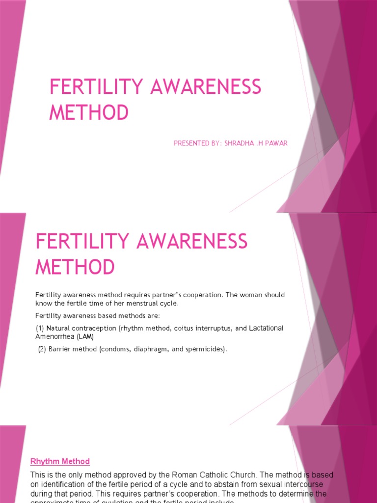 Fertility Awareness Method | PDF | Birth Control | Menstruation Fertility Awareness Method | PDF | Birth Control | Menstruation