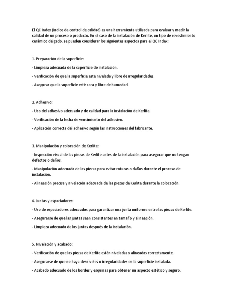 El QC Index | PDF | Tecnología