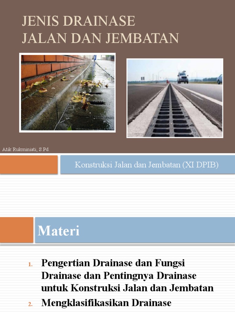 Drainase Jalan Dan Jembatan - 021941 | PDF