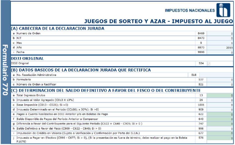 Formulario 770 | PDF