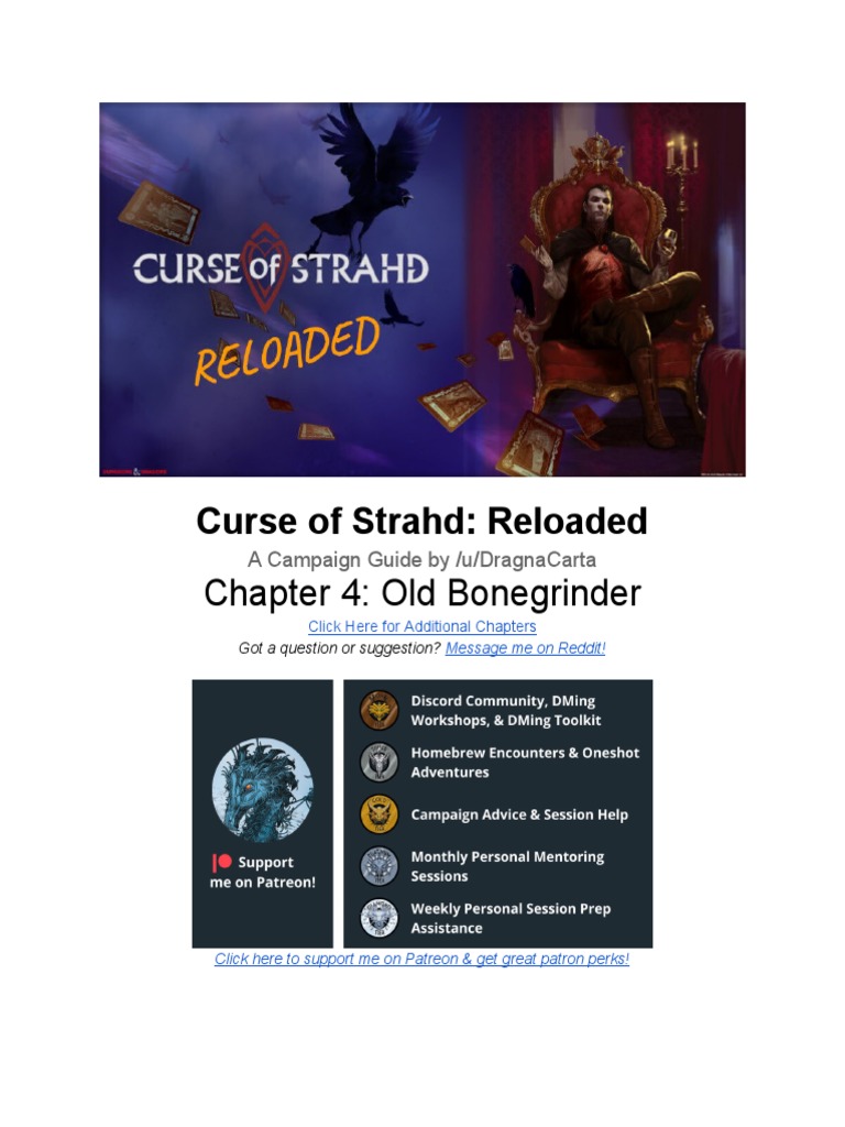 Curse of Strahd Reloaded - A Campaign Guide by - U - DragnaCarta - Old ...
