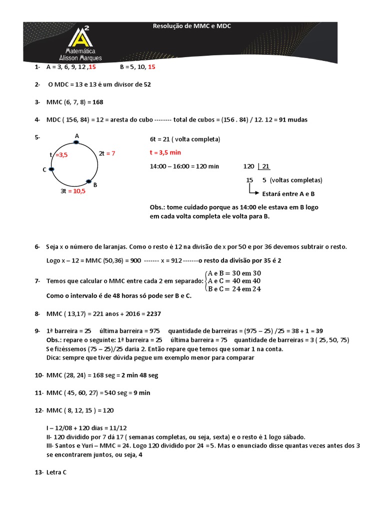 Resolução mat online | PDF
