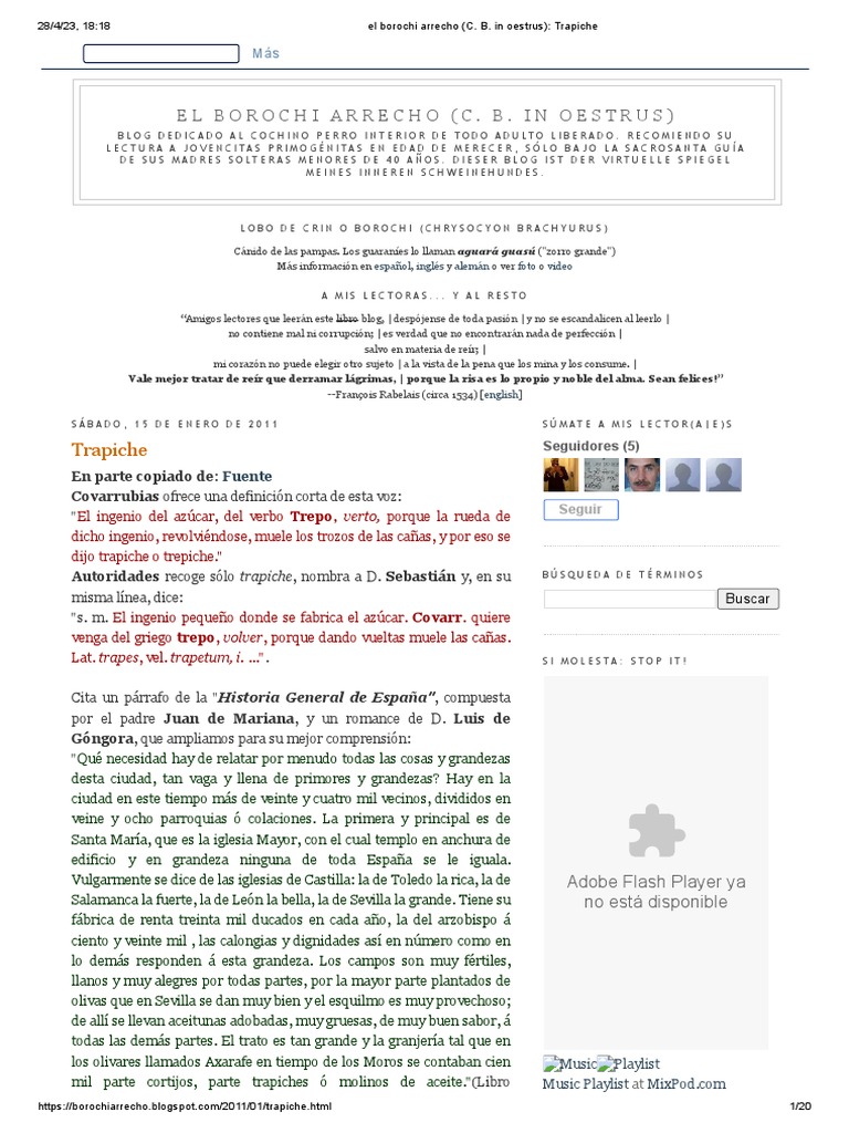 El Borochi Arrecho (C. B. in Oestrus) - Trapiche | PDF