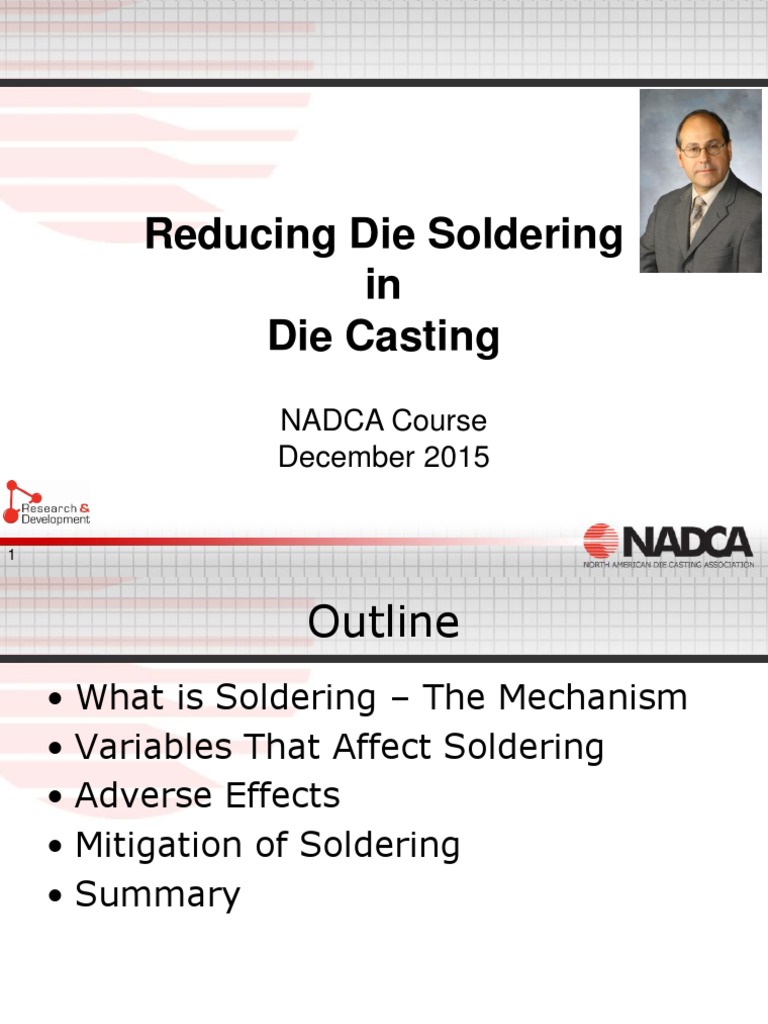 Reducing Die Soldering in Die Casting - NADCA | PDF | Soldering | Solder