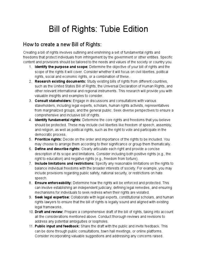 bill of rights | PDF