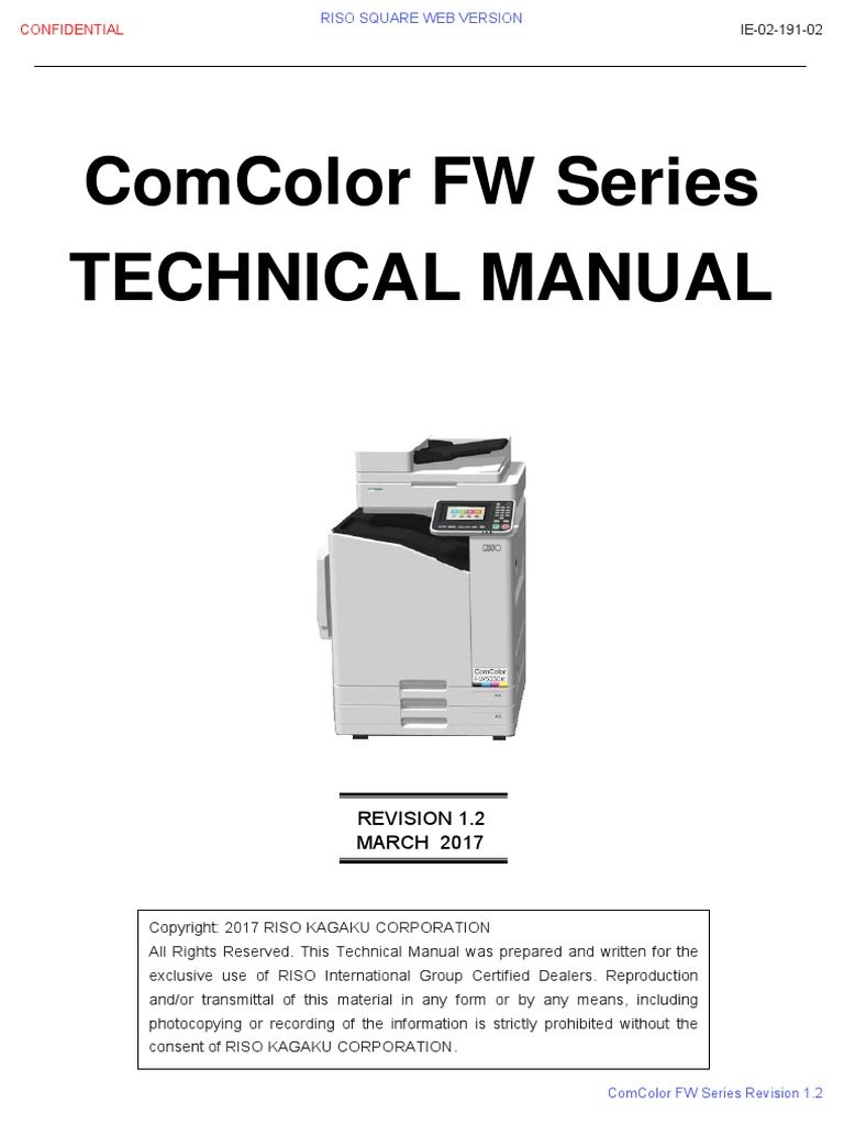 ComColor FW Series Technical Manual - Rev1.2 - RSQ 2017 03 | Download Free PDF | Switch ...