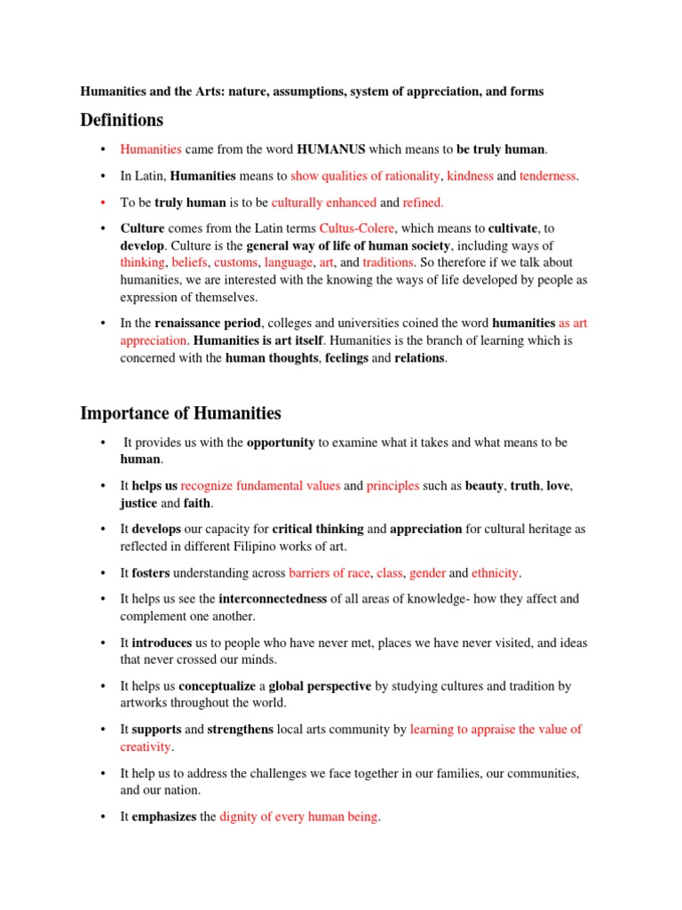 HUM Reviewer | PDF | Art