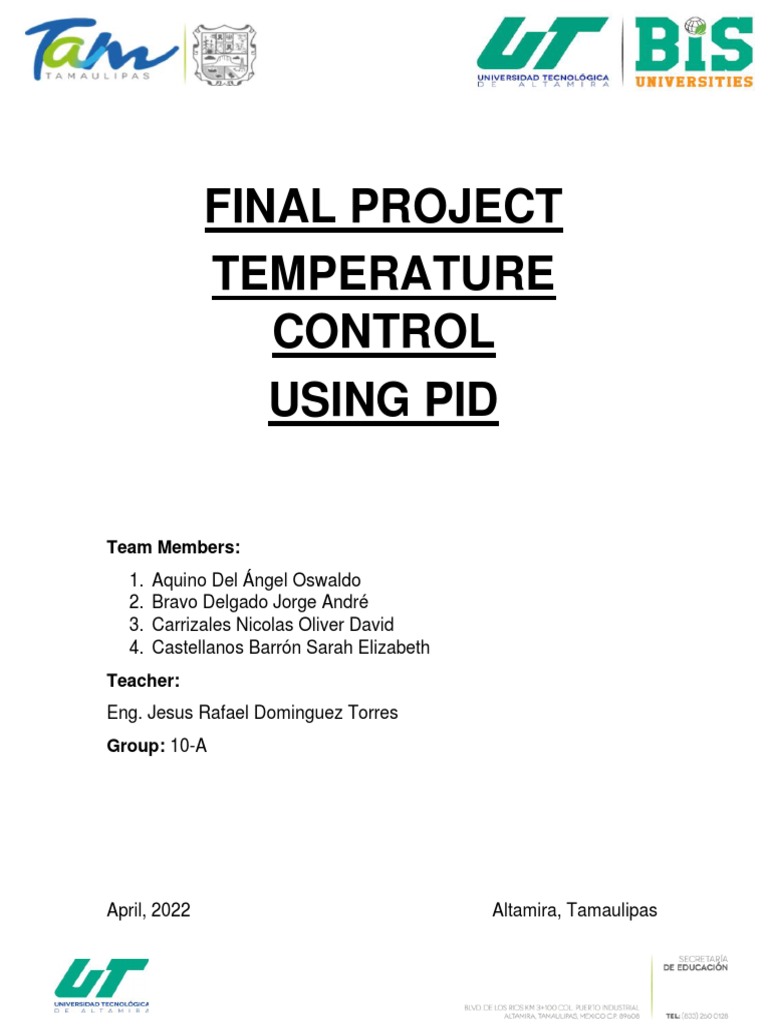 Final Project | PDF | Control Engineering | Physical Sciences