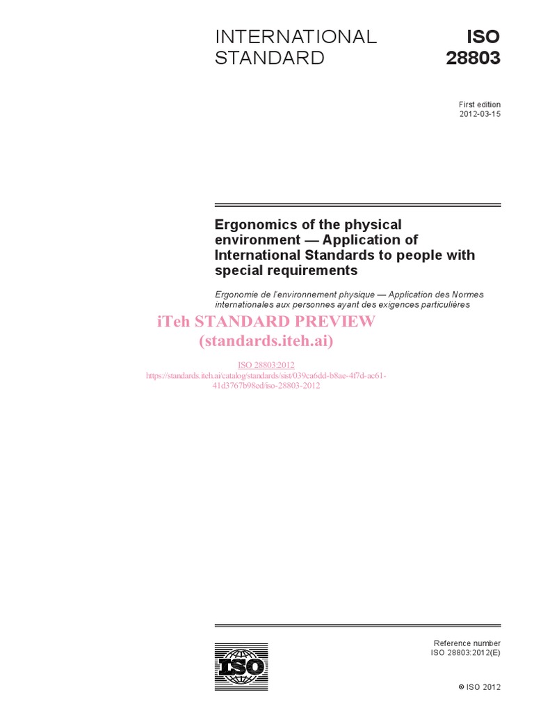 Iso 28803 2012 | PDF | International Organization For Standardization | Standardization
