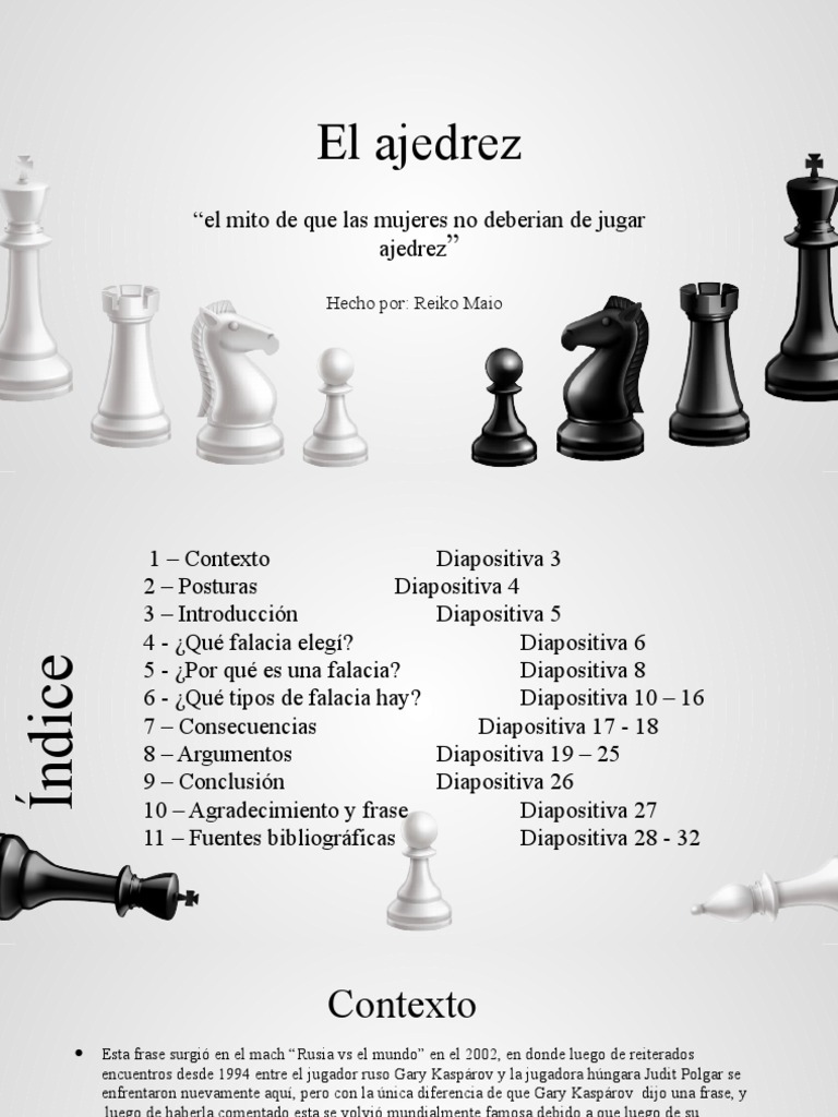 Machismo en El Ajedrez | PDF | Falacia | Ajedrez