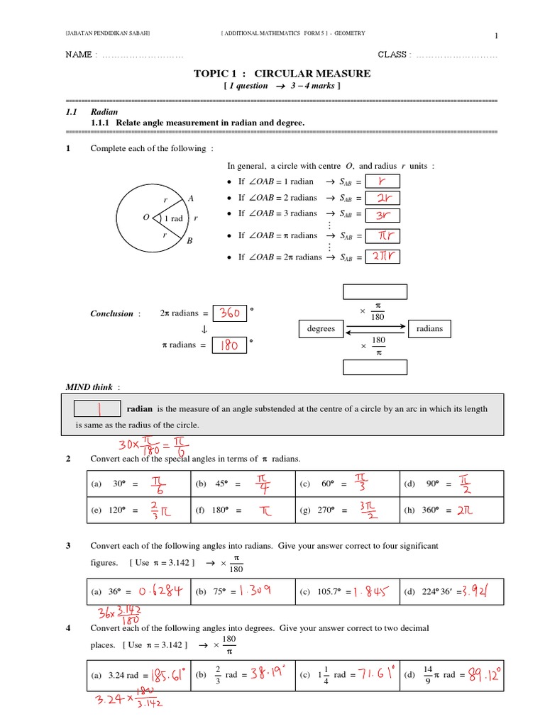 Add Maths Form 5 Chapter 1 Exercises | PDF