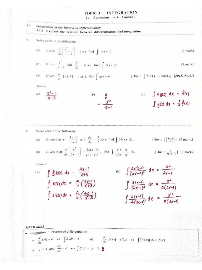 Jawapan Bab 3 Modul Addmath Form 5 | PDF