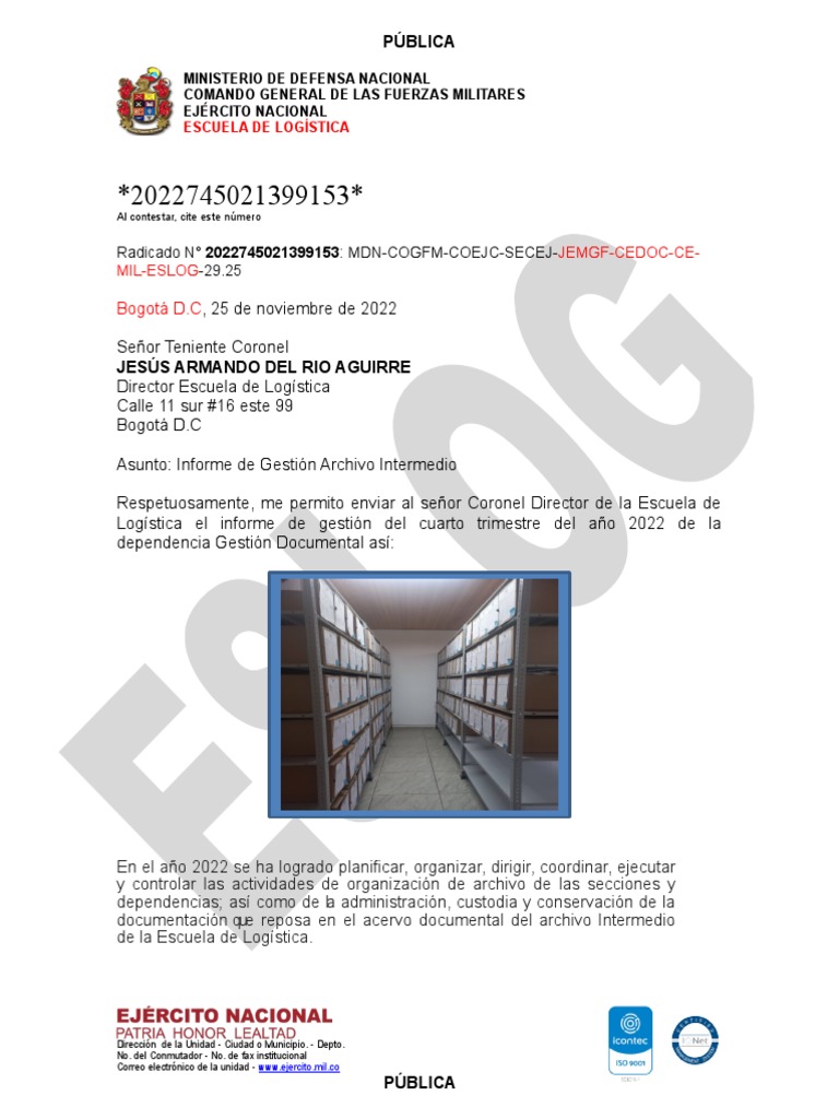 Informe Gestion Archivo Gestion Documental | PDF | Gestión de registros | Informática