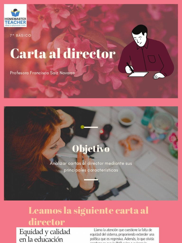 Estructura y Propósito de Cartas al Director | PDF