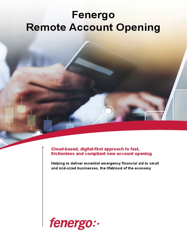 Fenergo Remote Account Opening Generic | PDF | Money Laundering ...