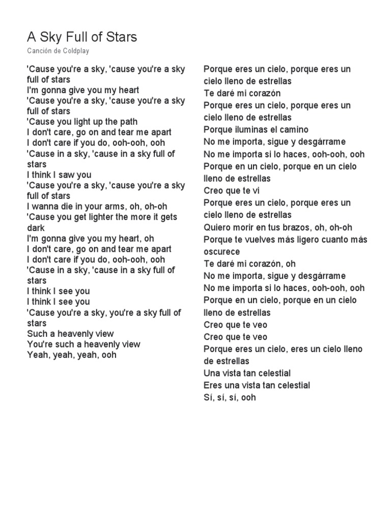 A Sky Full of Stars | PDF