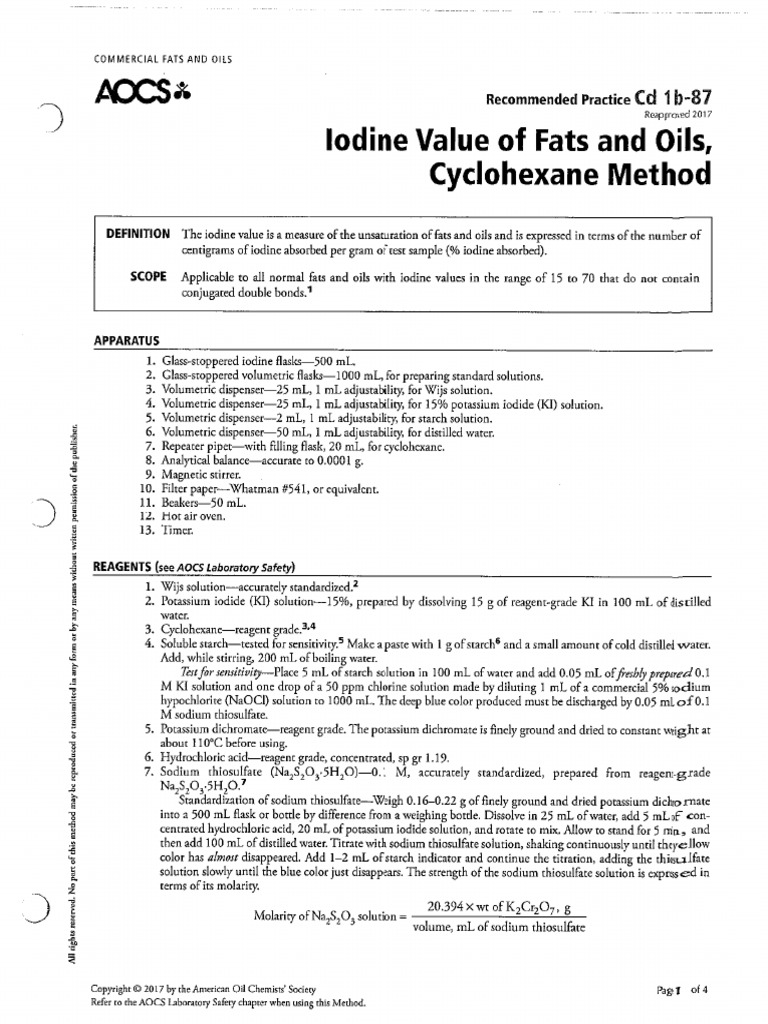 AOCS - CD 1b-87 - IV | PDF