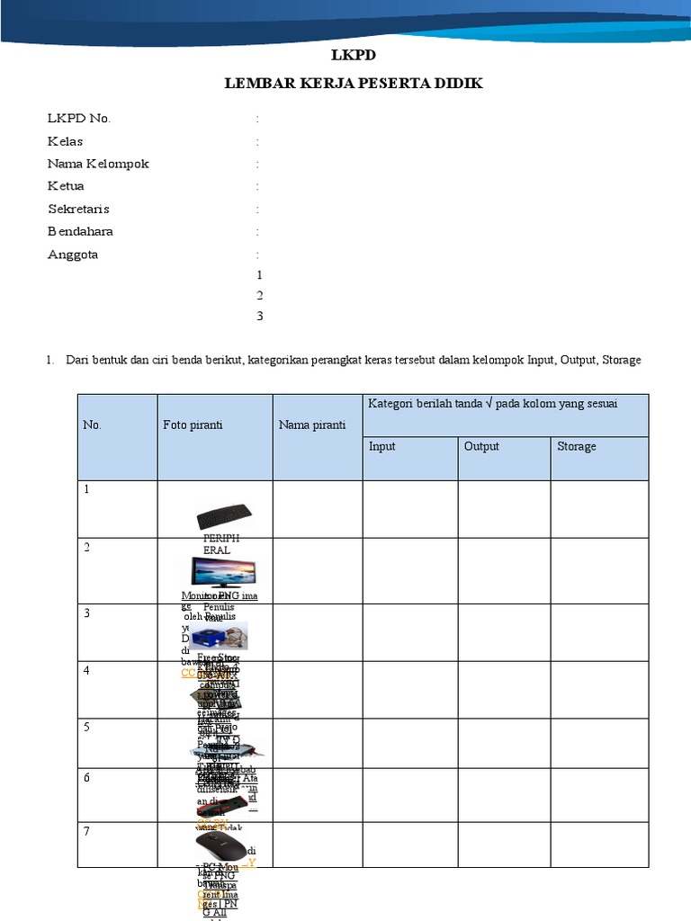 LKPD Perangkat Keras Komputer | PDF