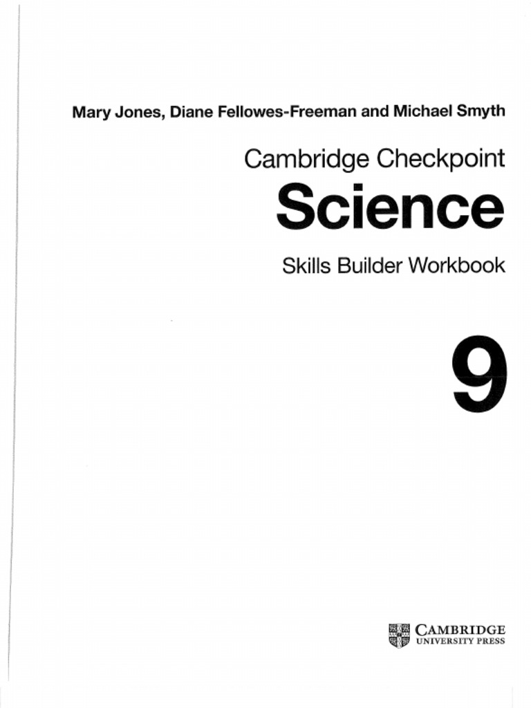 Checkpoint Cambridge Science Stage 9 Skill Builder Workbook | PDF