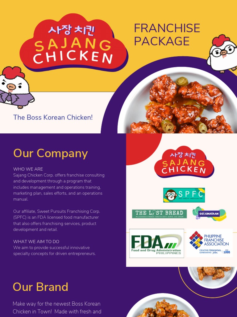 Sajang Chicken Franchise Package 2022 | PDF