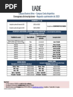 Cronogramas UADE | PDF