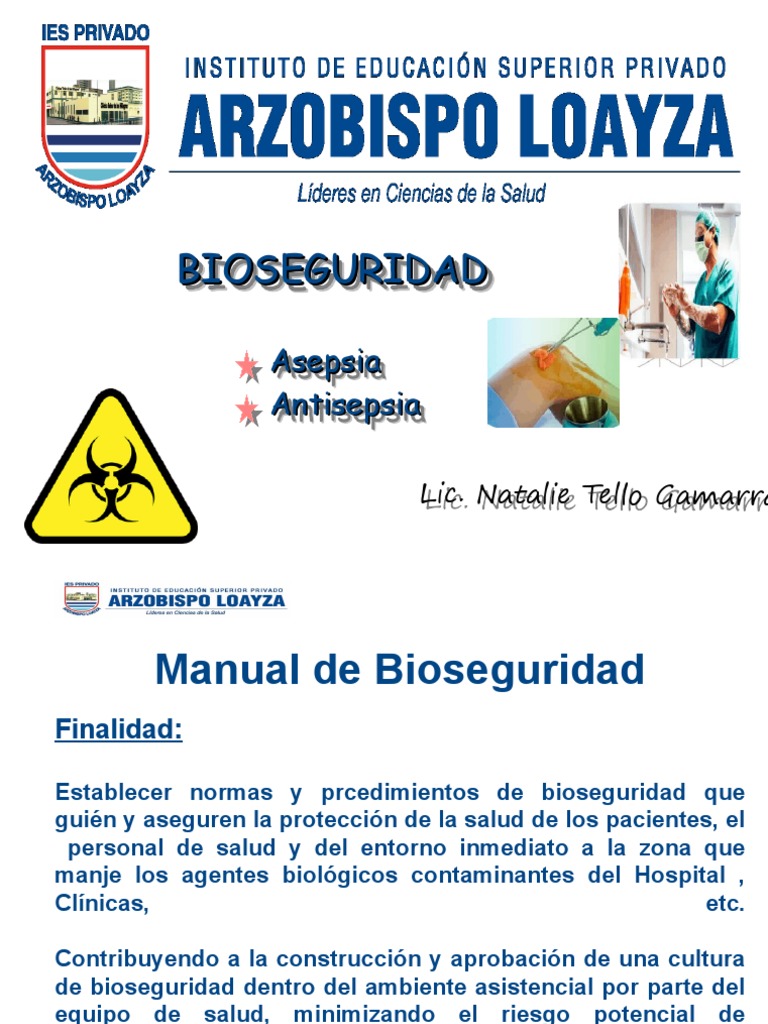 Bio Seguridad | PDF | Infección | Especialidades Medicas