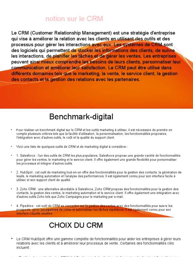 Notion Sur Le CRM | PDF