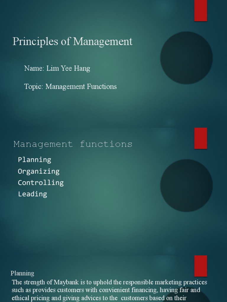 Management Individual Presentation | PDF