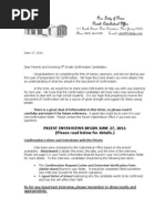 Sample Letter of Notification of Sacraments Received | PDF