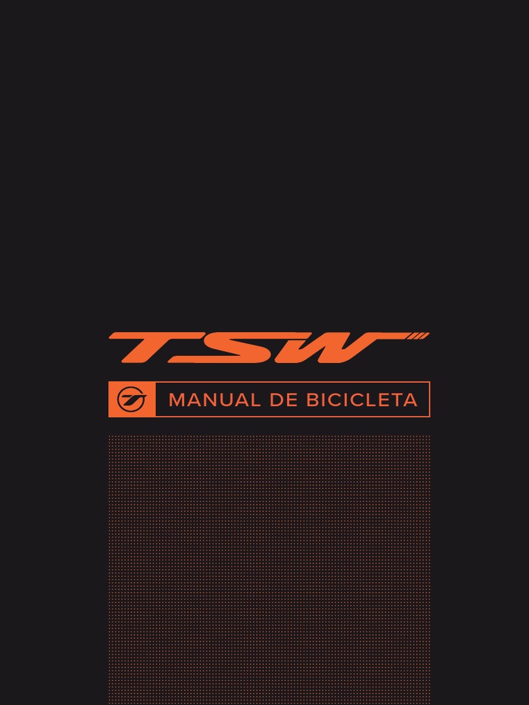 Manual Bicicleta TSW Bike 2022.3 | PDF | Freio | Parafuso